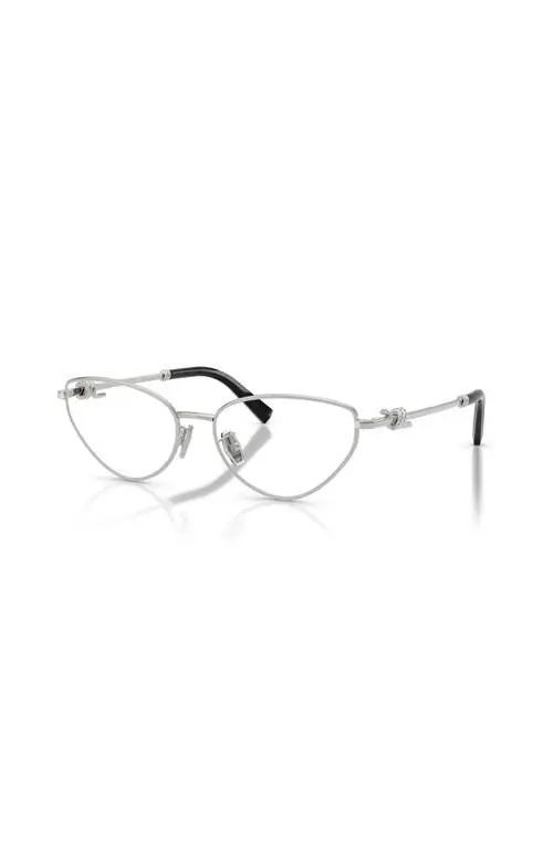 Tiffany & Co. 54mm Cat Eye Optical Glasses - Silver