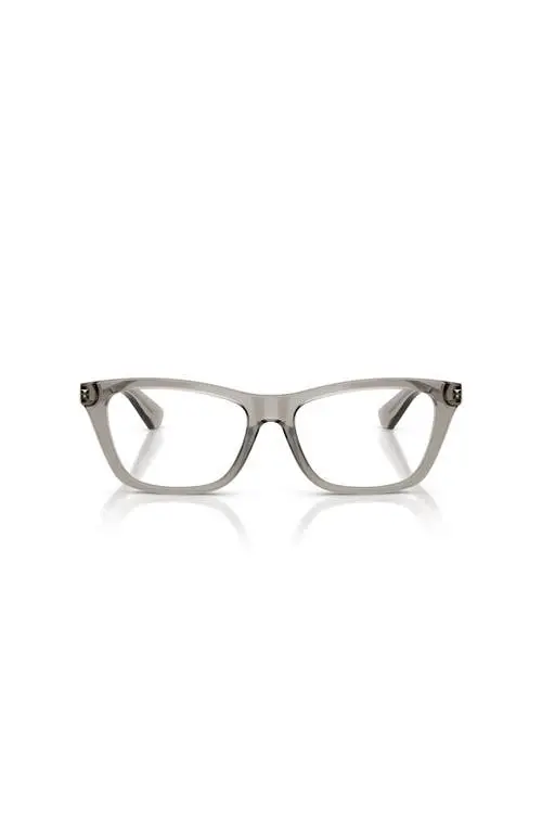 Burberry 52mm Rectangle Optical Glasses - Grey