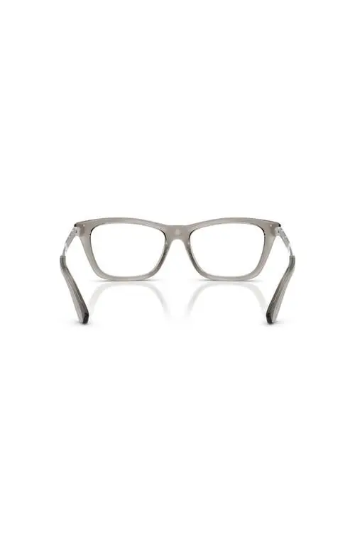 Burberry 52mm Rectangle Optical Glasses - Grey