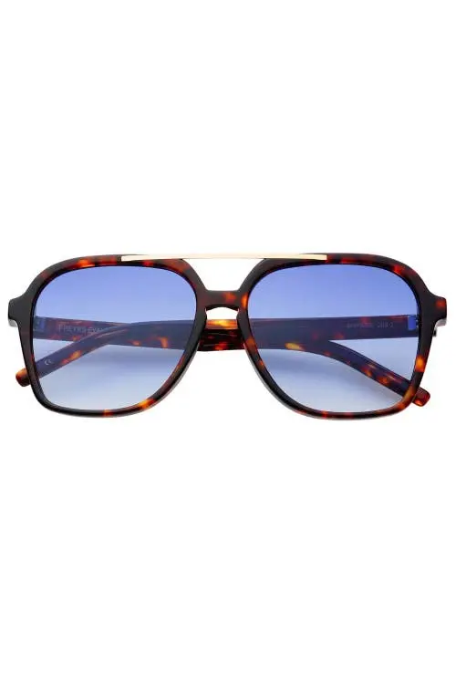 FREYRS EYEWEAR Spencer Aviator Sunglasses - Tortoise/blue
