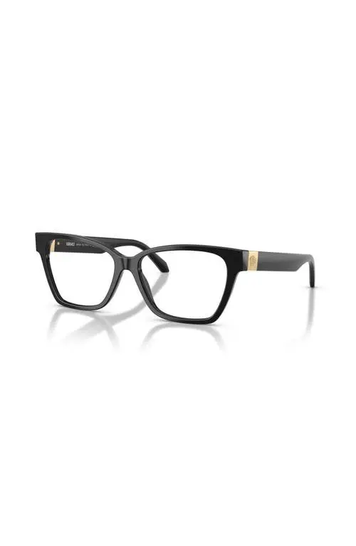 Versace 55mm Cat Eye Optical Glasses - Black