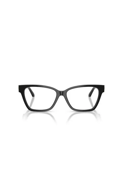 Versace 55mm Cat Eye Optical Glasses - Black