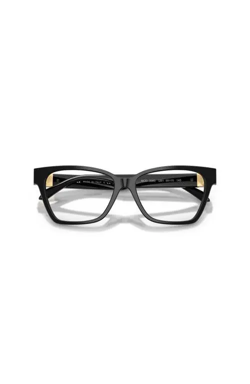 Versace 55mm Cat Eye Optical Glasses - Black