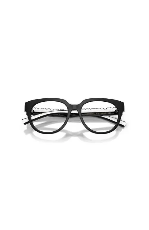 Dolce & Gabbana 49mm Phantos Optical Glasses - Black