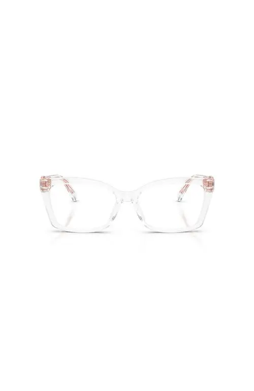 Michael Kors 55mm Rectangle Eyeglasses - Transparent