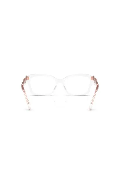Michael Kors 55mm Rectangle Eyeglasses - Transparent