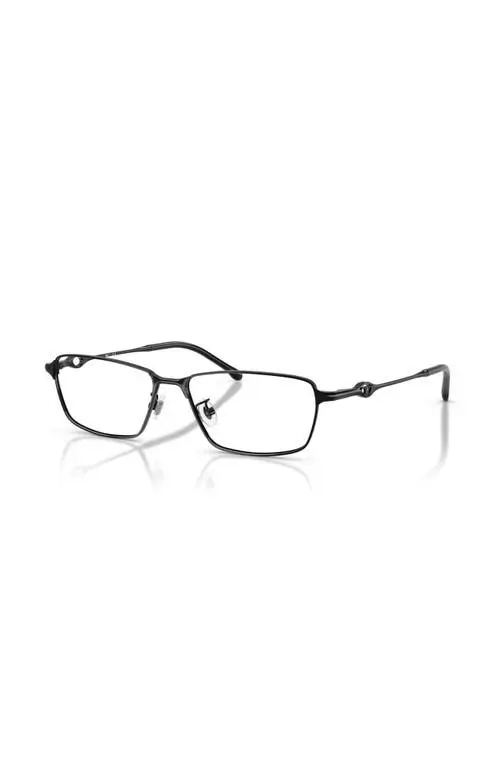 DIESEL® 56mm Rectangle Optical Glasses - Black