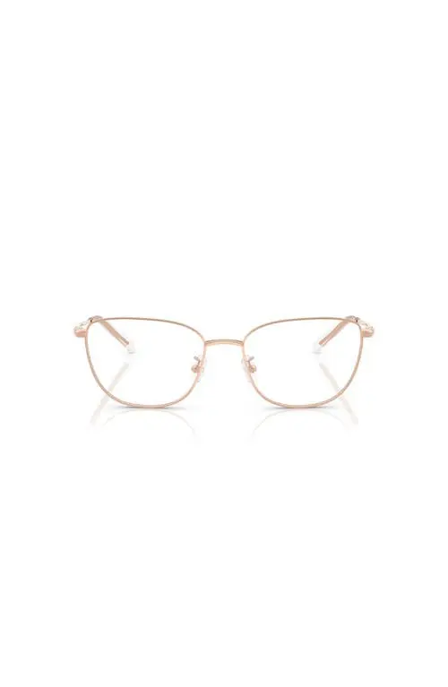Tory Burch 52mm Rectangle Eyeglasses - Copper