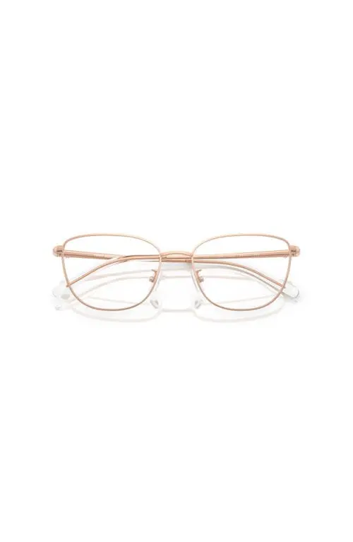 Tory Burch 52mm Rectangle Eyeglasses - Copper