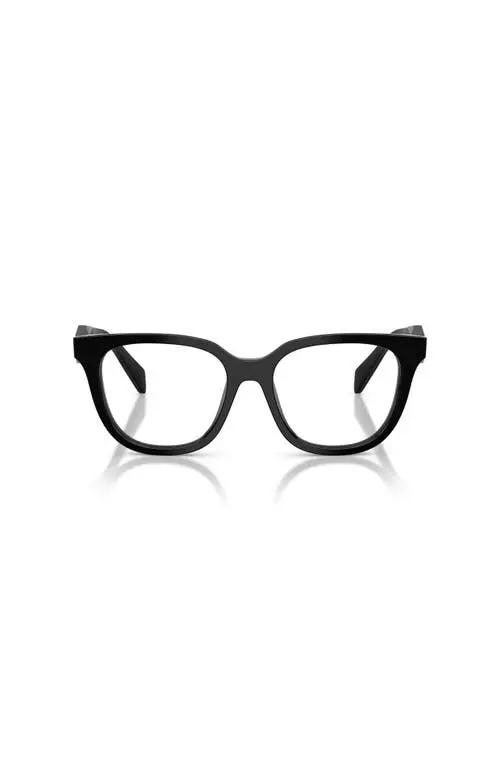Prada 53mm Butterfly Optical Glasses - Black