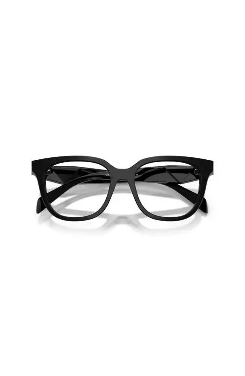 Prada 53mm Butterfly Optical Glasses - Black