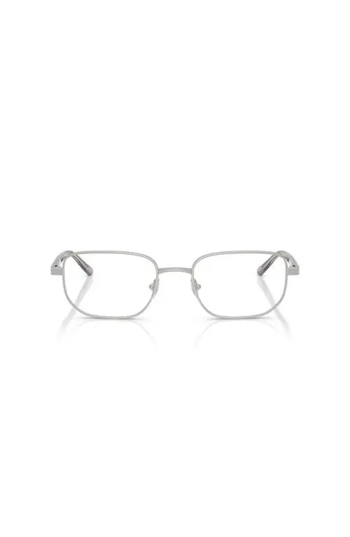 Brooks Brothers 55mm Full Rim Oval Optical Glasses - Silver