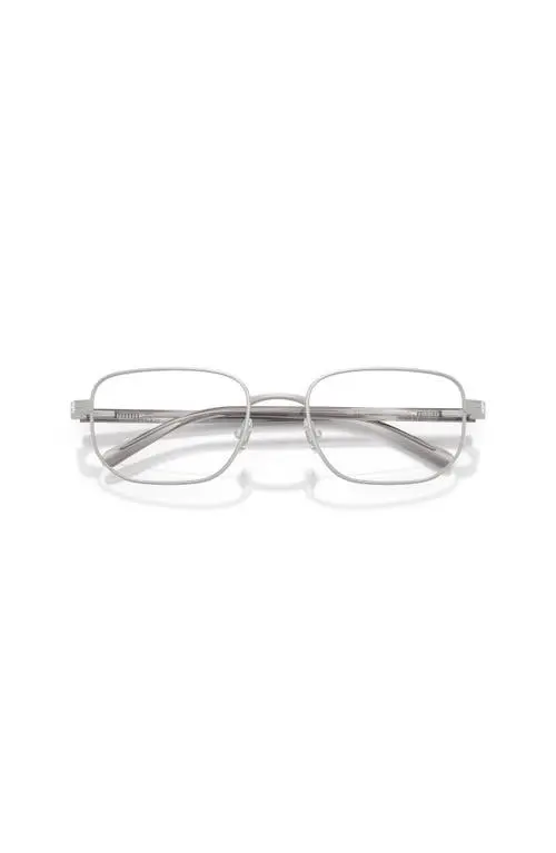 Brooks Brothers 55mm Full Rim Oval Optical Glasses - Silver
