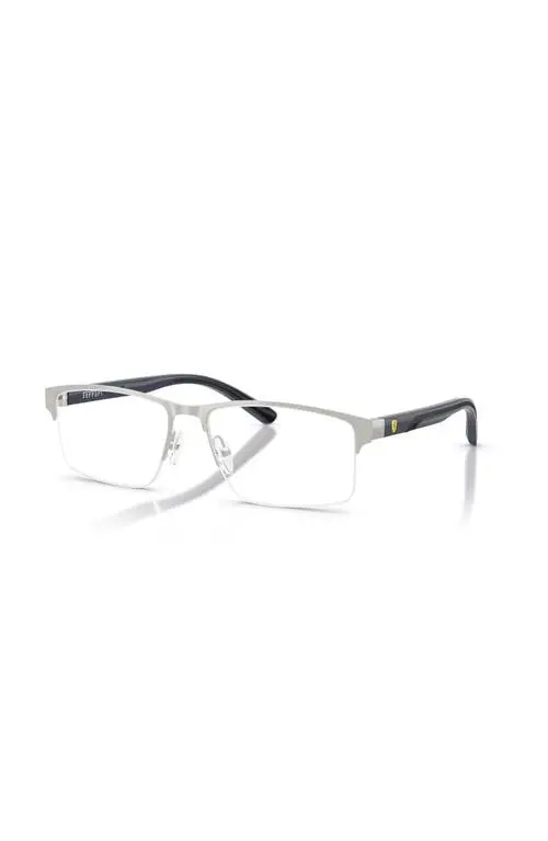 SCUDERIA FERRARI 58mm Rectangle Eyeglasses - Grey