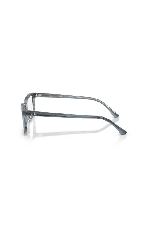 Ray-ban 54mm Square Optical Glasses - Blue