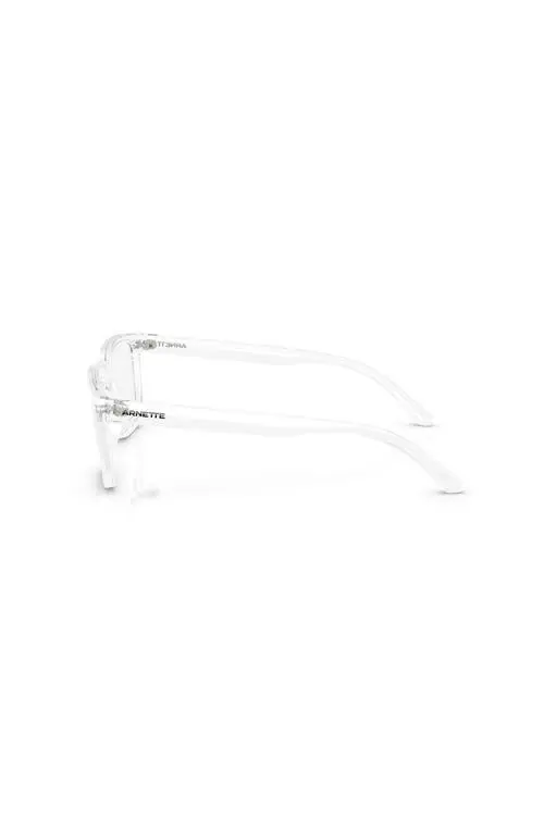 ARNETTE 56mm Rectangle Full Rim Eyeglasses - Transparent