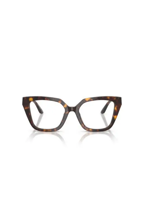 Emporio Armani 52mm Cat Eye Optical Glasses - Tortoise