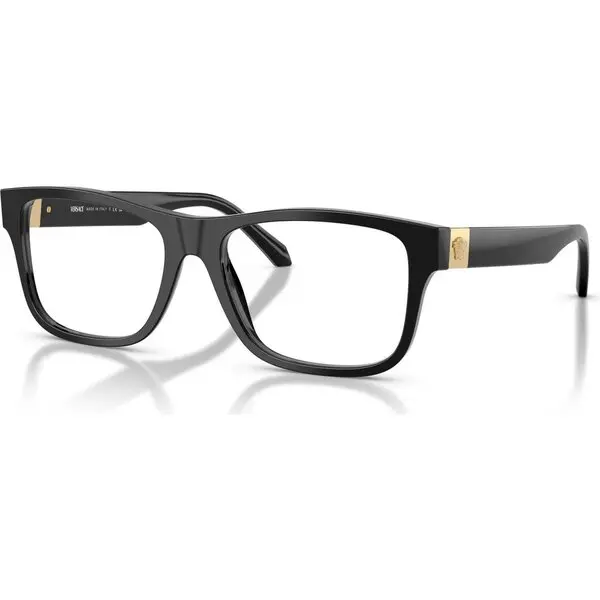 Versace 54mm Square Optical Glasses - Black