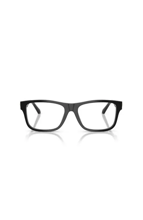 Versace 54mm Square Optical Glasses - Black