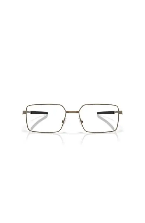 Oakley 56mm Rectangle Optical Glasses - Grey