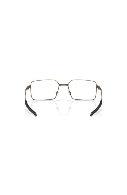 Oakley 56mm Rectangle Optical Glasses - Grey