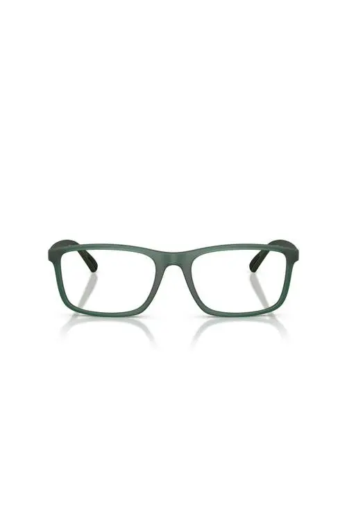 Polo Ralph Lauren 57mm Rectangle Optical Glasses - Green