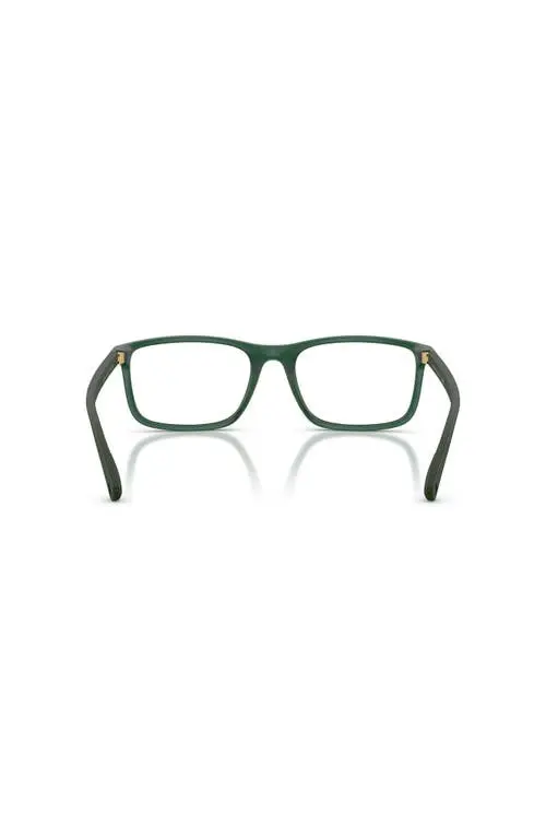 Polo Ralph Lauren 57mm Rectangle Optical Glasses - Green