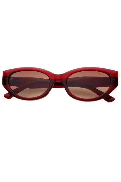 FREYRS EYEWEAR Ameli Cat Eye Sunglasses - Red