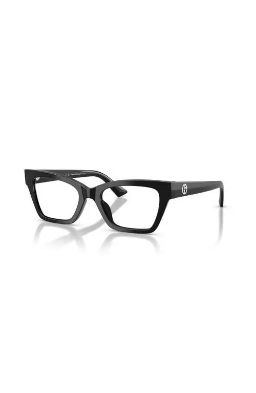 Giorgio Armani 51mm Cat Eye Optical Glasses - Black