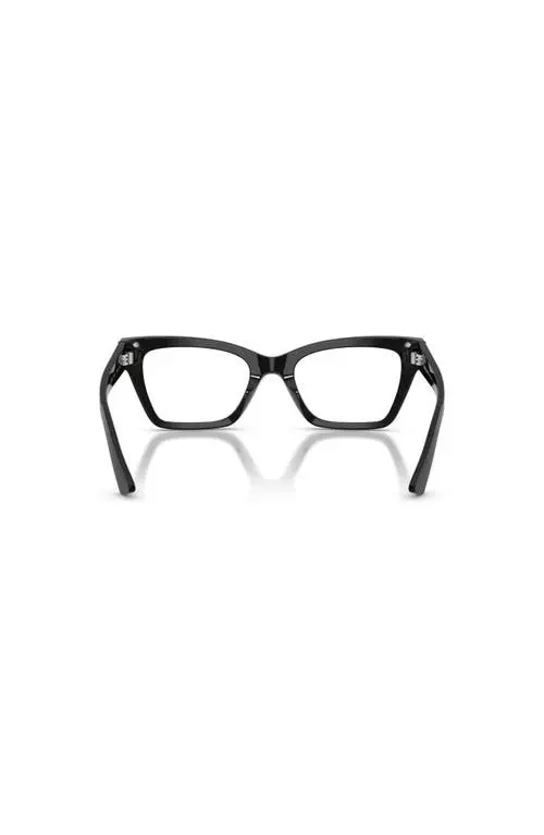 Giorgio Armani 51mm Cat Eye Optical Glasses - Black