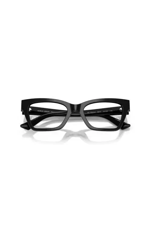 Giorgio Armani 51mm Cat Eye Optical Glasses - Black
