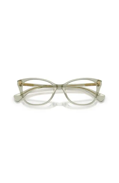 Ralph Lauren 55mm Full Rim Rectangle Eyeglasses - Green