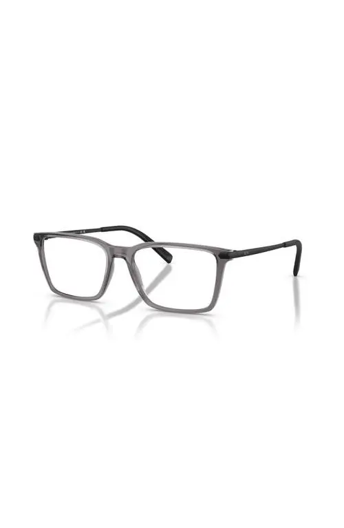 Armani Exchange 54mm Rectangle Eyeglasses - Grey