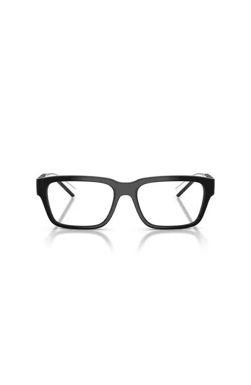 Dolce & Gabbana 55mm Rectangle Optical Glasses - Black