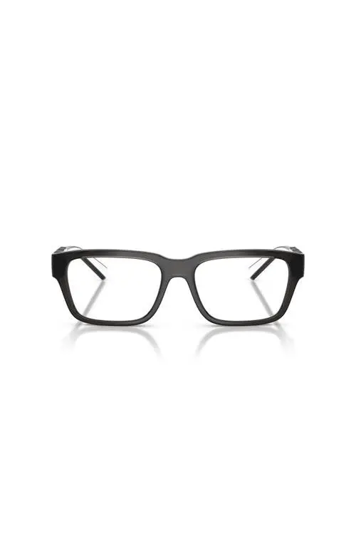 Dolce & Gabbana Rectangle Full Rim Eyeglasses - Grey