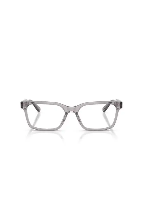 Brooks Brothers 55mm Rectangle Full Rim Eyeglasses - Grey