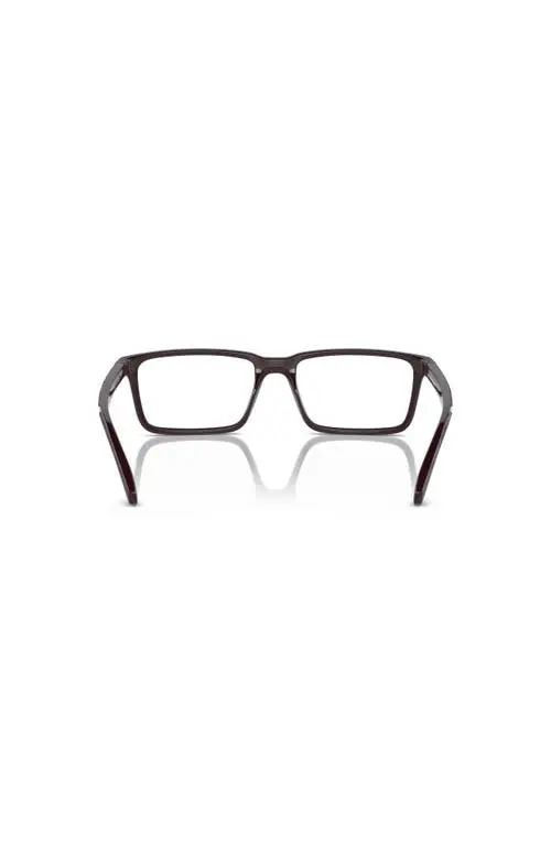 ARNETTE 55mm Rectangle Full Rim Eyeglasses - Red