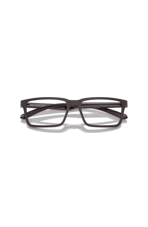 ARNETTE 55mm Rectangle Full Rim Eyeglasses - Red