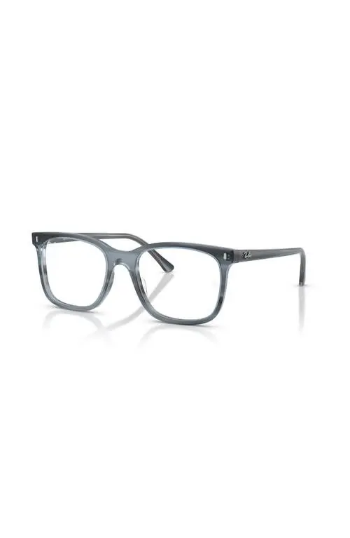 Ray-ban Square Acetate Full Rim Eyeglasses - Blue