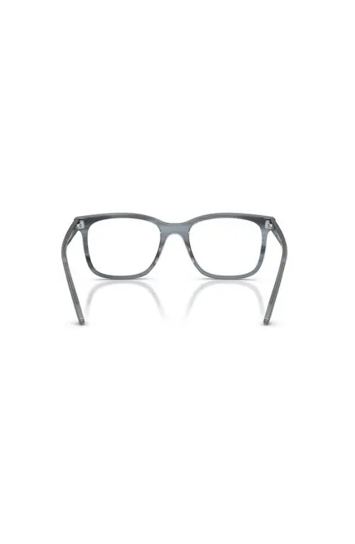 Ray-ban Square Acetate Full Rim Eyeglasses - Blue