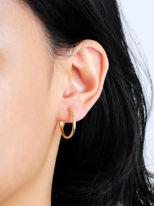 DEVATA 20mm Hoop Earrings In 14k Gold