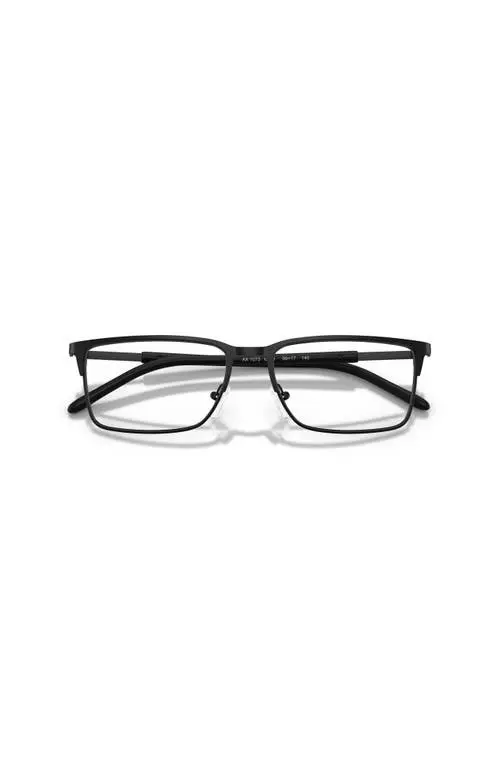 Armani Exchange 56mm Rectangle Optical Glasses - Black
