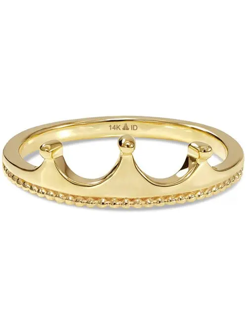 DEVATA Crown 14k Gold Ring - Yellow Gold
