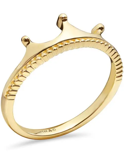 DEVATA Crown 14k Gold Ring