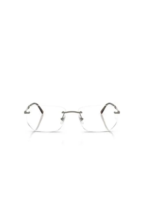 Ray-ban Irregular Rimless Eyeglasses - Grey