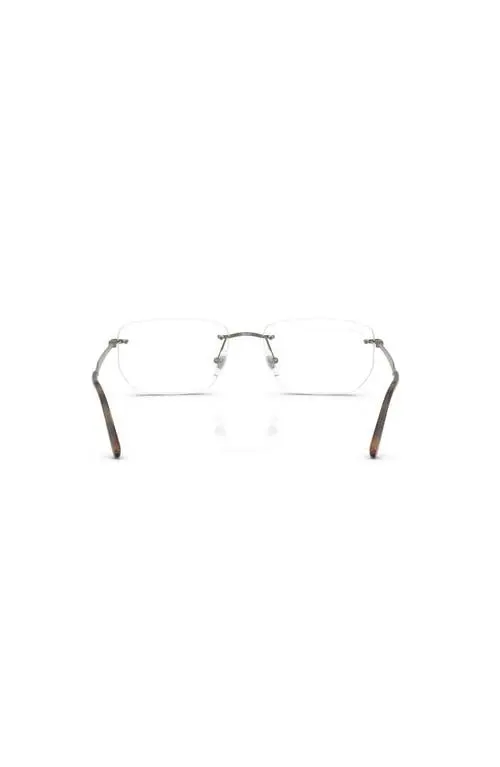 Ray-ban Irregular Rimless Eyeglasses - Grey