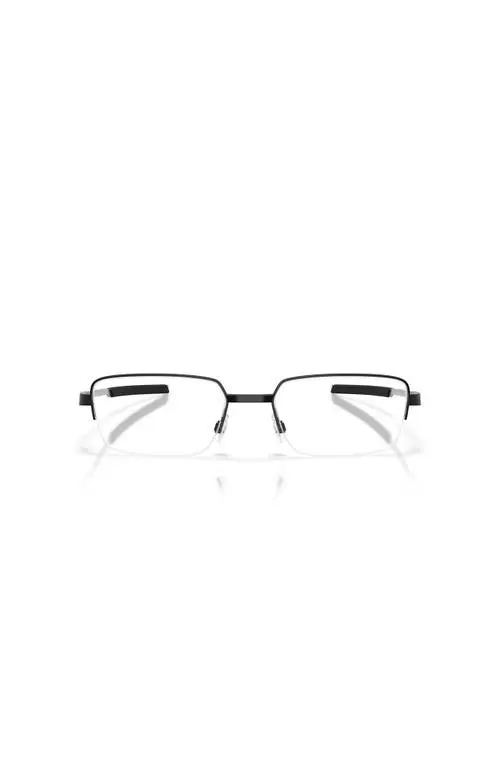 Oakley 55mm Rectangle Optical Glasses - Black