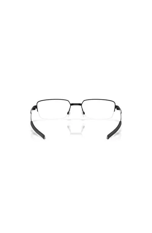 Oakley 55mm Rectangle Optical Glasses - Black