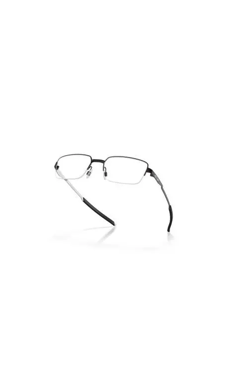 Oakley 55mm Rectangle Optical Glasses - Black