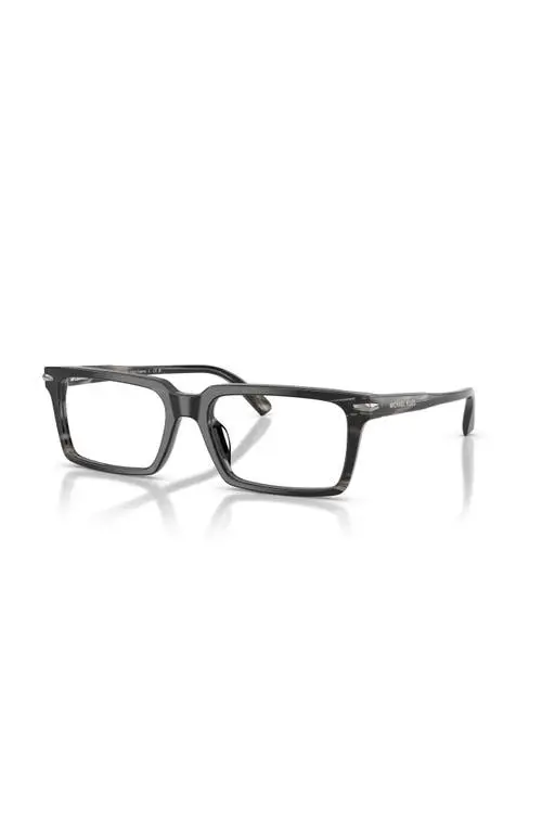 Michael Kors 56mm Rectangle Eyeglasses - Black